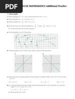 IGCSE Maths Chapter 14 - Graphs in Practical Situations - Revision Booklet | PDF