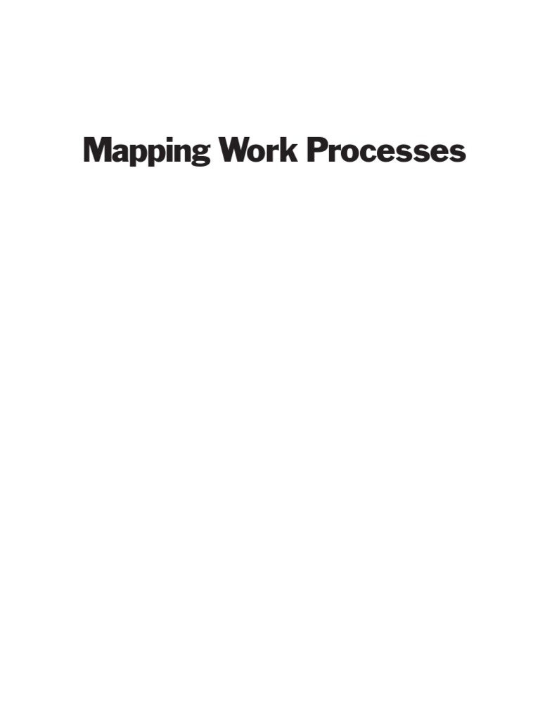 Mapping Work Processes | PDF