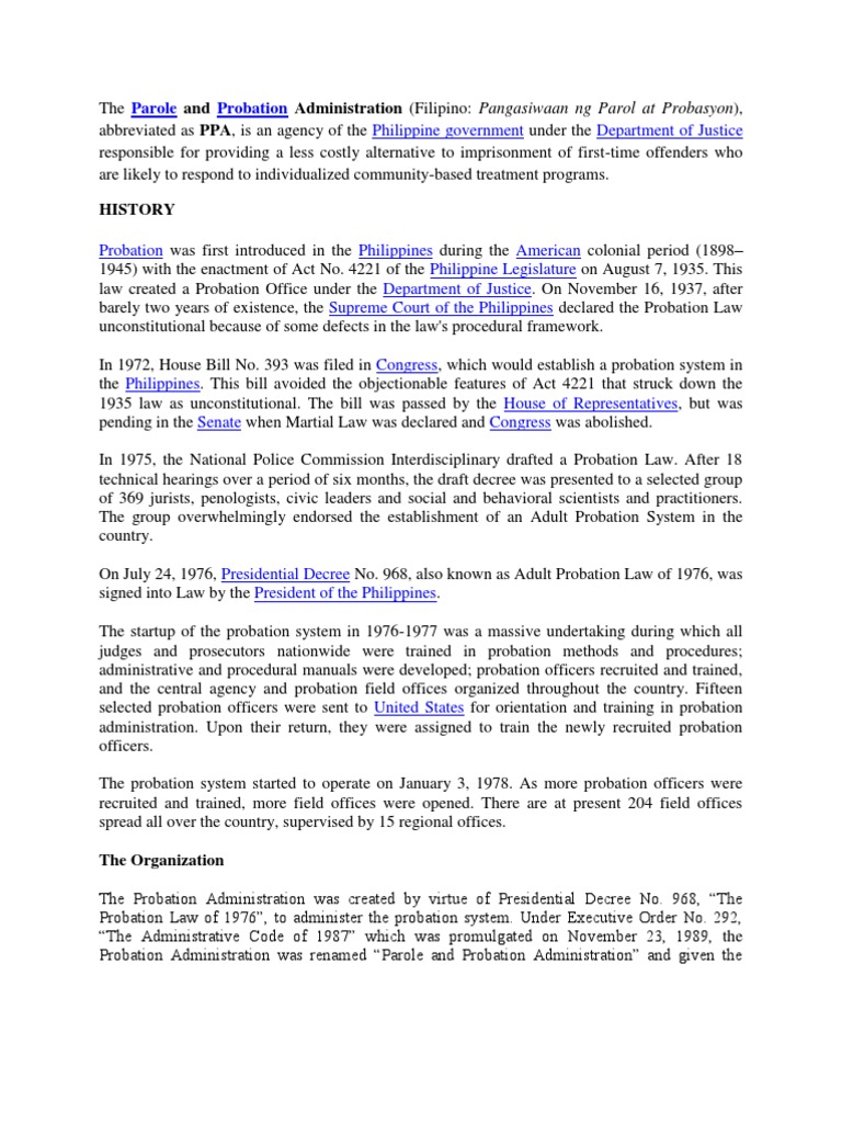 Research Paper in Probation | PDF | Probation | Probation Officer