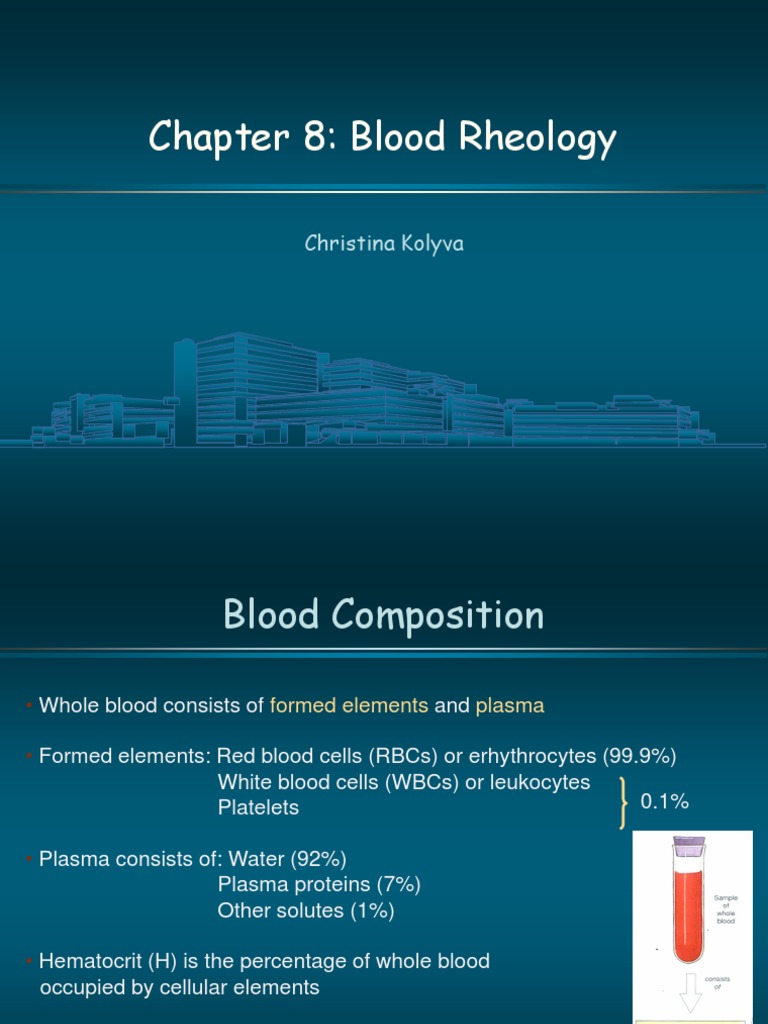 Blood Rheology PPT | White Blood Cell | Viscosity