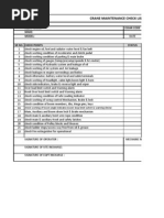 VMC Preventive Master Check List | PDF | Switch | Oil