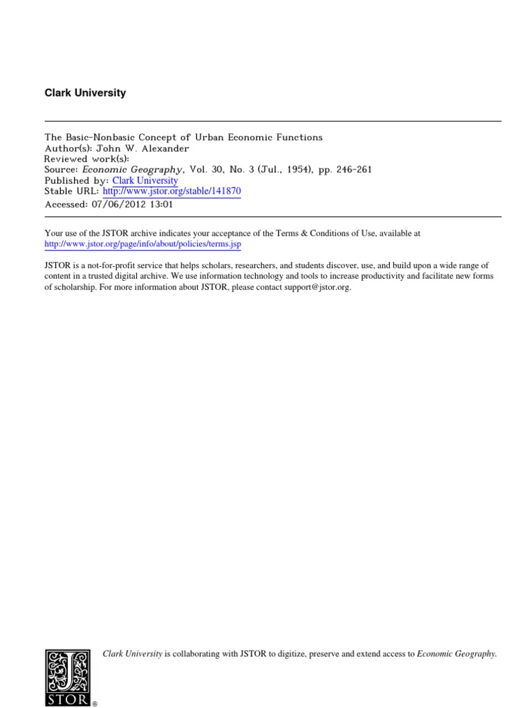 Basic and Non Basic Activity Economic Regional | PDF | Economics ...