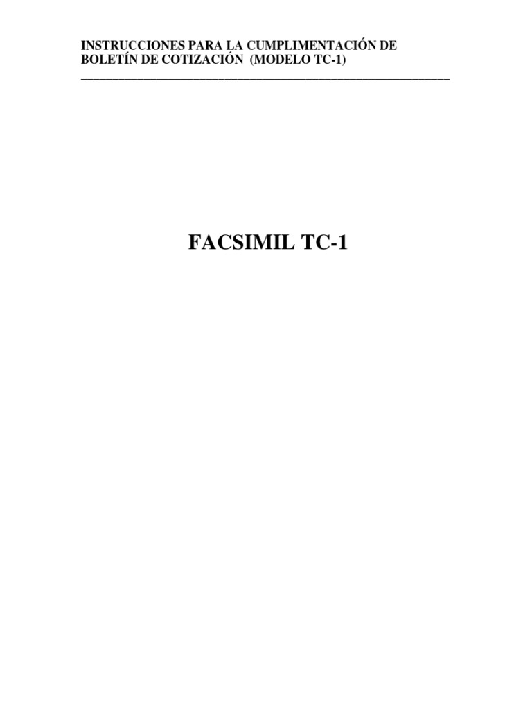 Instrucciones para el Modelo TC-1 | PDF | Liquidación | Salario