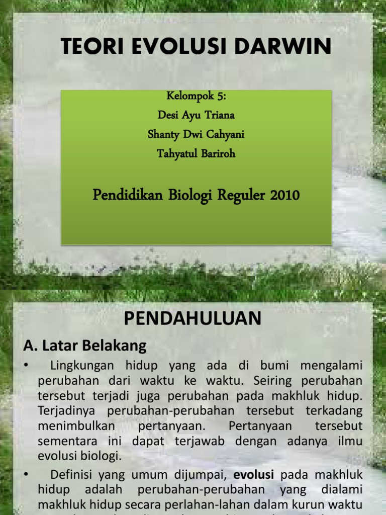 Teori Evolusi Darwin | PDF