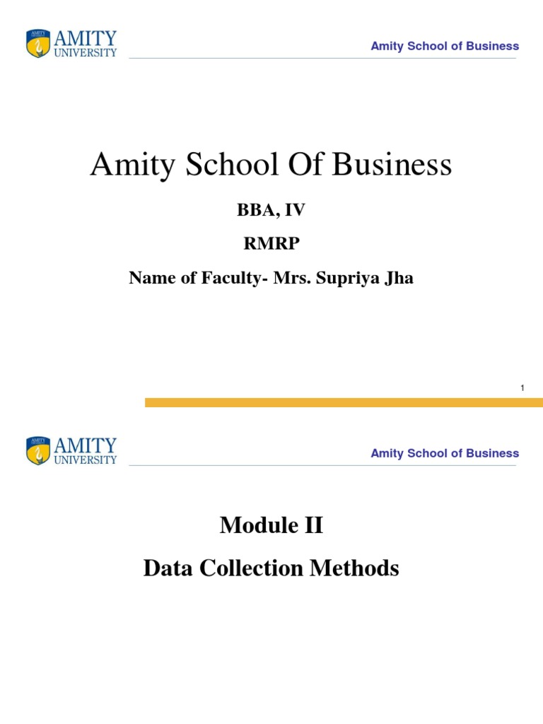 RMRP: Data Collection Methods Overview | PDF | Career & Growth | Business