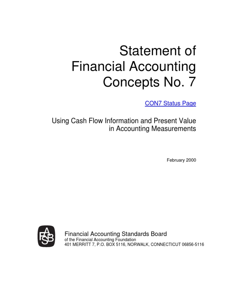 Sfac 7 | PDF | Fair Value | Financial Accounting