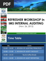 IMS Internal Audit Checklist | PDF | Verification And Validation | Audit