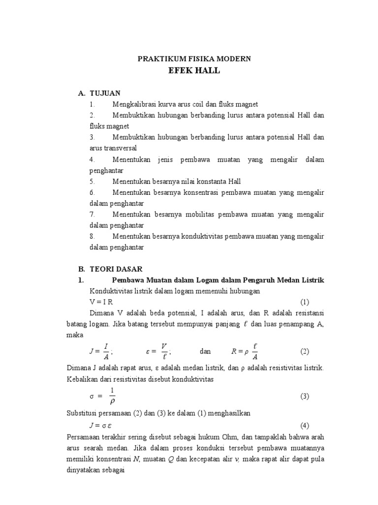 Efek Hall | PDF