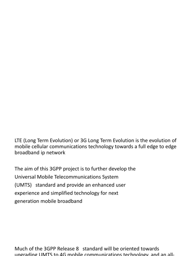 LTE Basics | PDF
