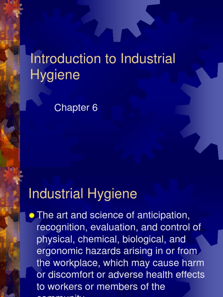 Introduction To Industrial Hygiene | PDF | Occupational Hygiene | Toxicity