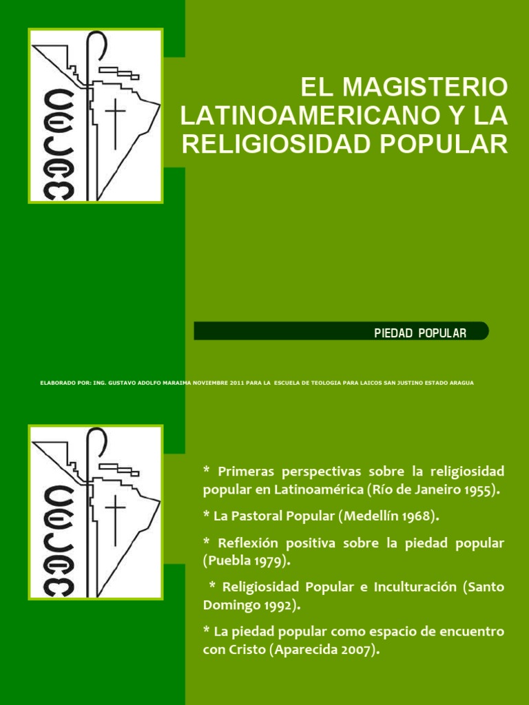 Clase 6 Lista Religiosidad Popualr Magisterio Latinoamericano | PDF ...