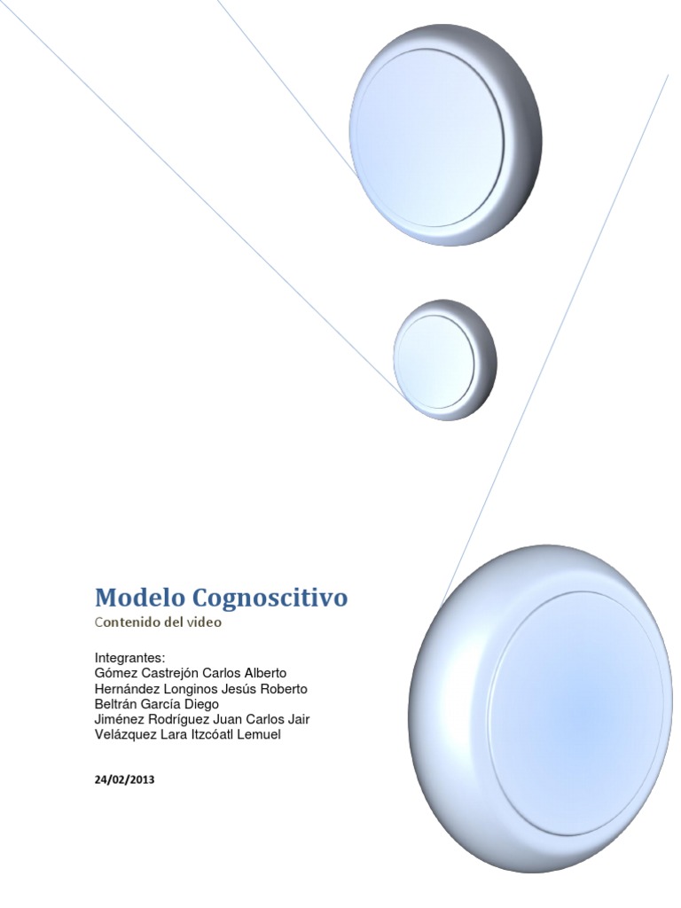 Modelo Cognoscitivo | PDF | Inteligencia artificial | Inteligencia (IA ...