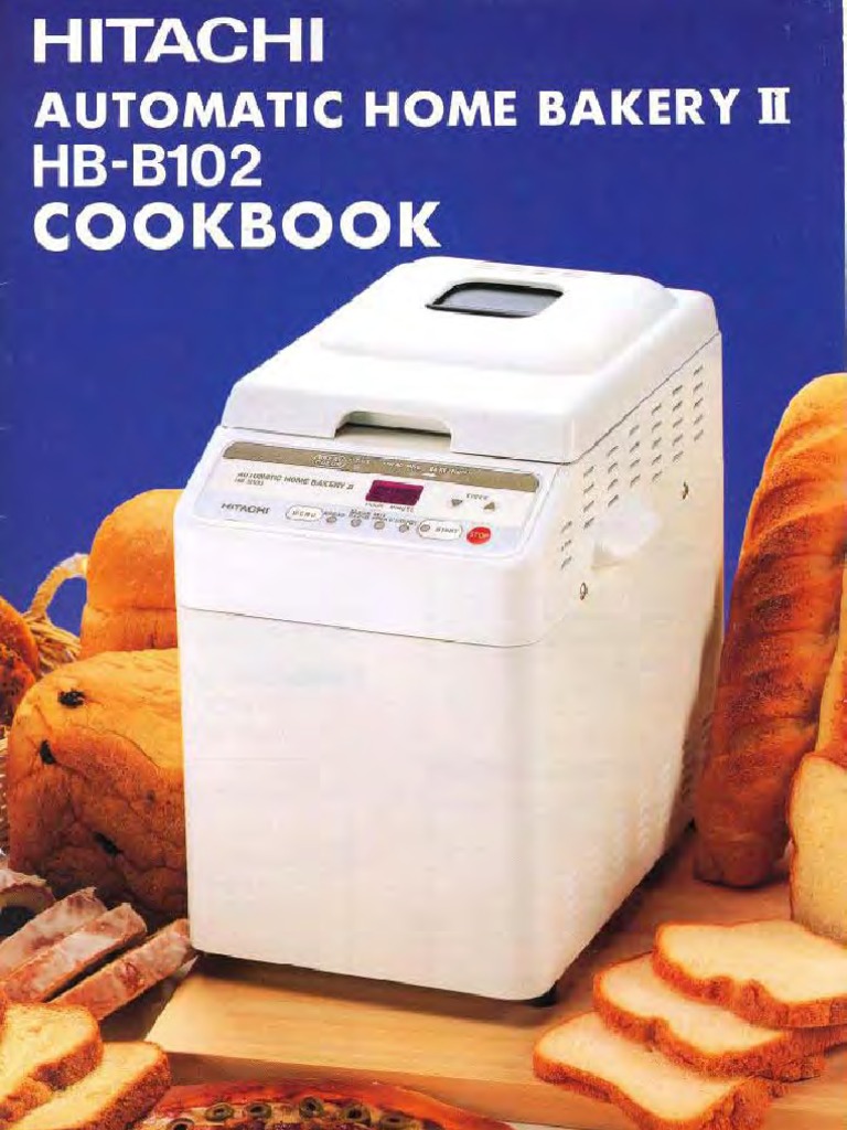 Hitachi Hb B102 Recipe Booklet Pdf Breads Baking