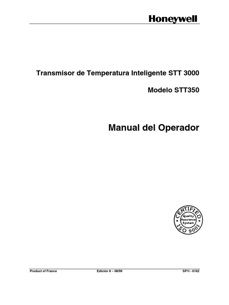 Este Transmisor de Temperatura Inteligente Stt3000 Mod. Stt350 | PDF ...