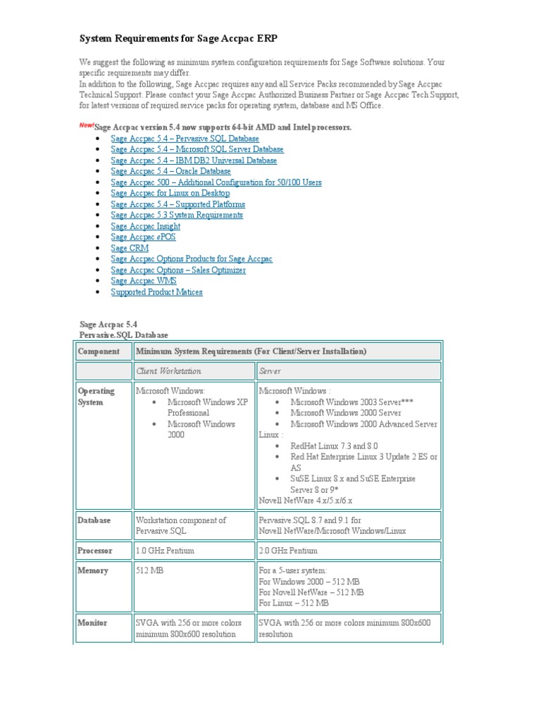 System Requirements | Download Free PDF | Windows 2000 | Windows Server ...