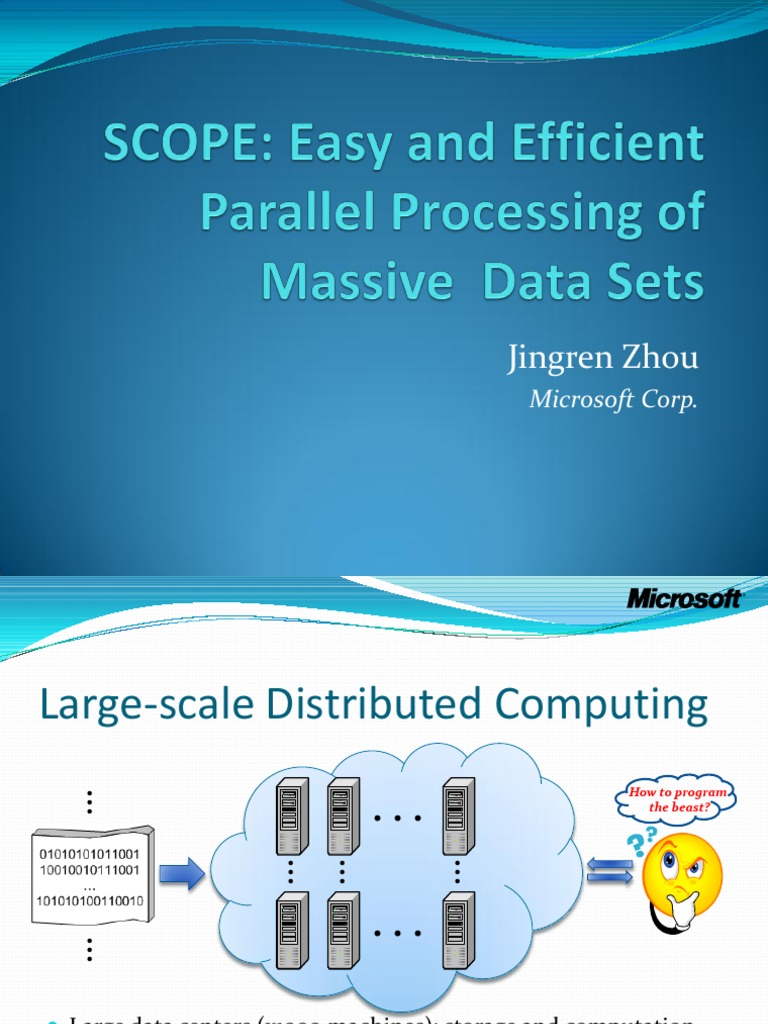 Microsoft Scope | PDF | Map Reduce | Apache Hadoop