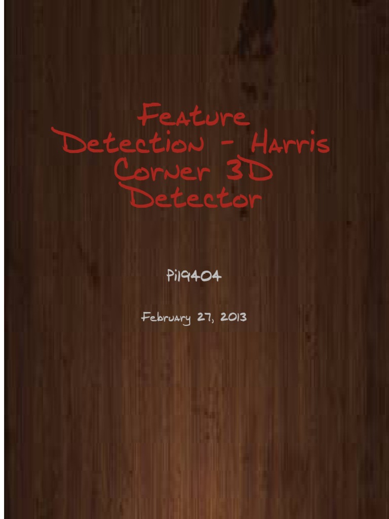 Spatio Temporal Feature Extraction Using Harris 3d Corner Detector ...
