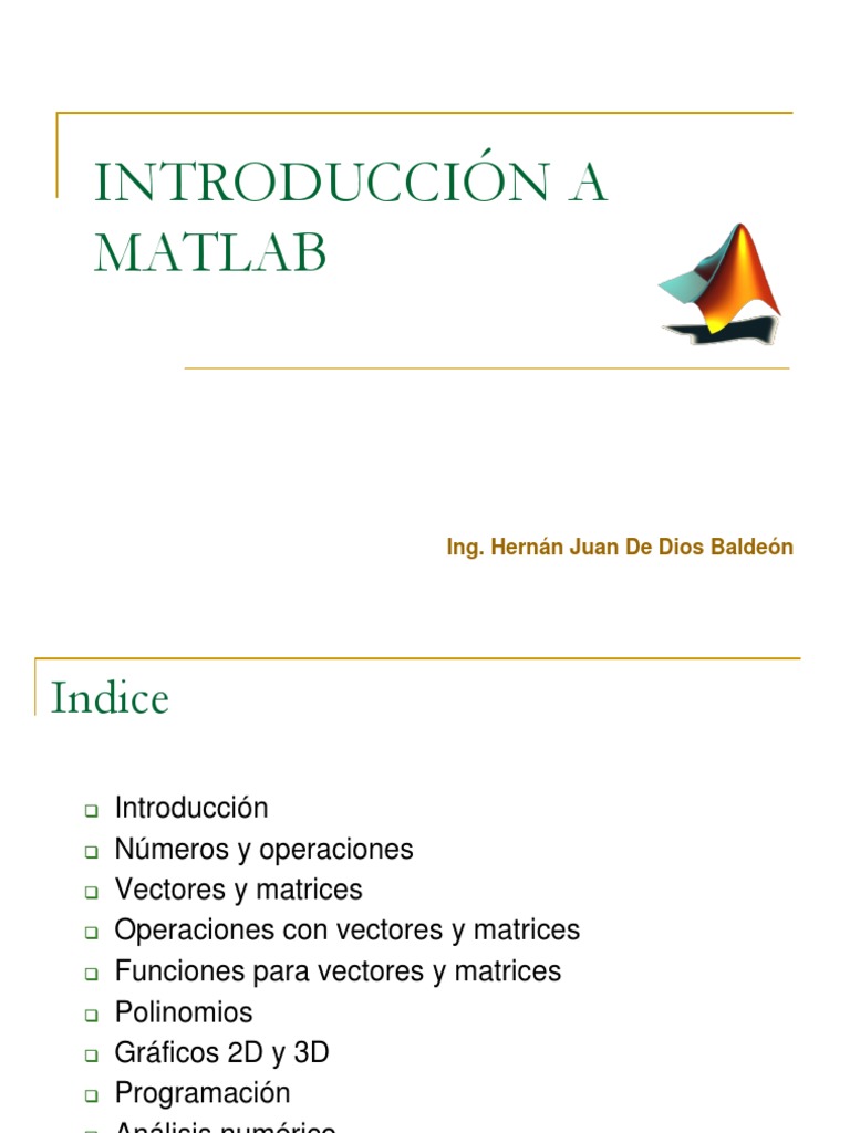 Curso de Matlab | PDF