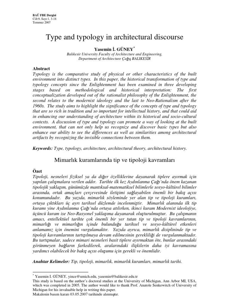 Typology in Architecture Discourse | PDF