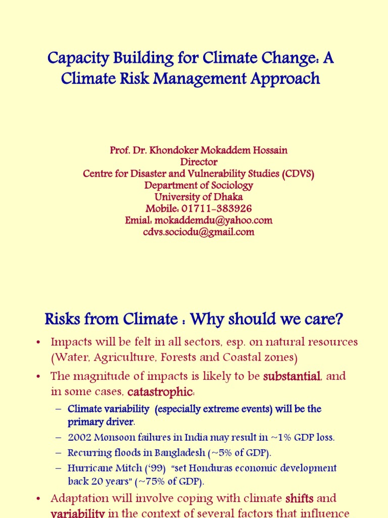 Climate Risk Management Strategies | PDF | Risk Management | Climate ...