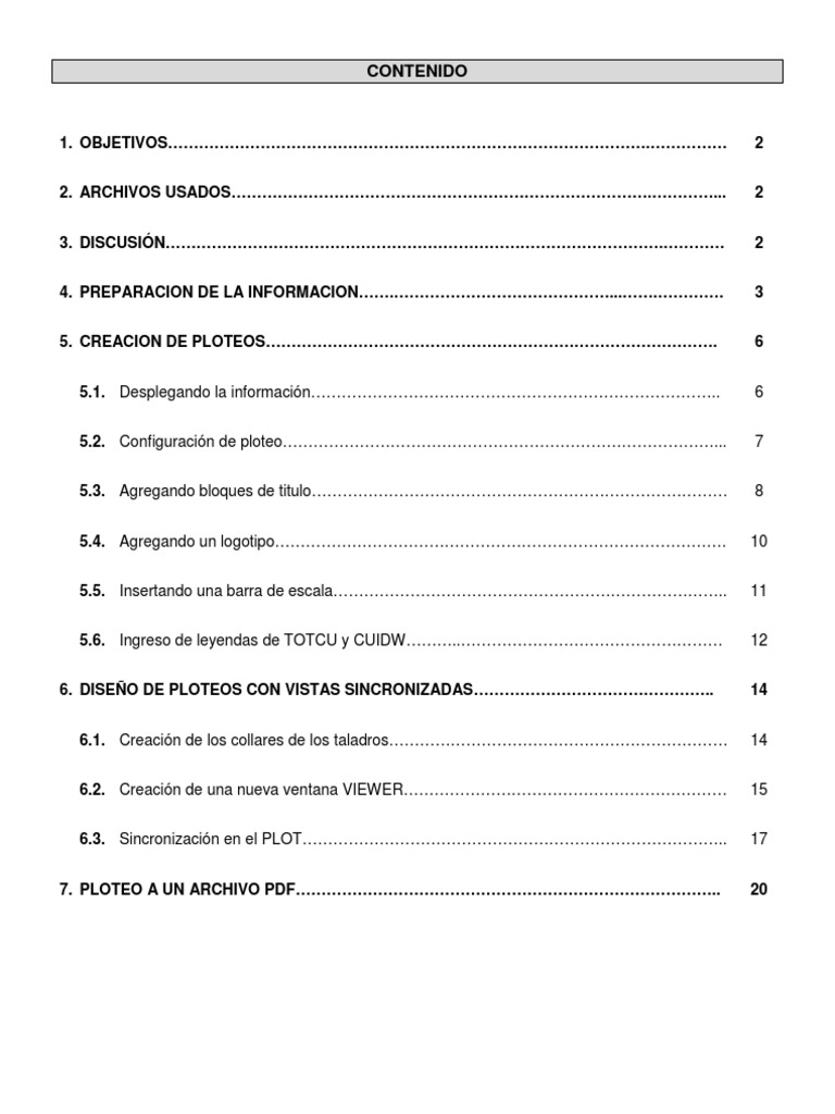 Guía de Ploteo en MineSight 3D | PDF | Formato de Documento Portable ...