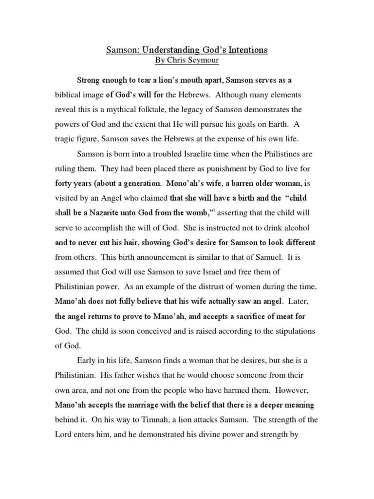 Samson | PDF