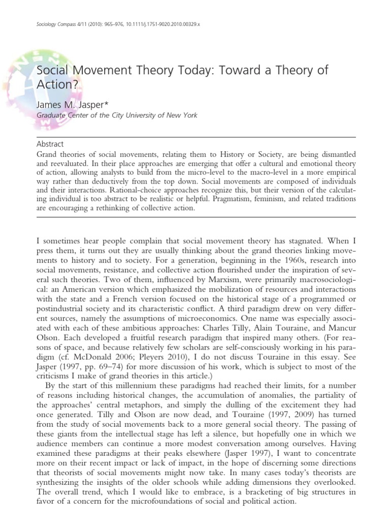 Social Movements Today | PDF | Emotions | Sociology