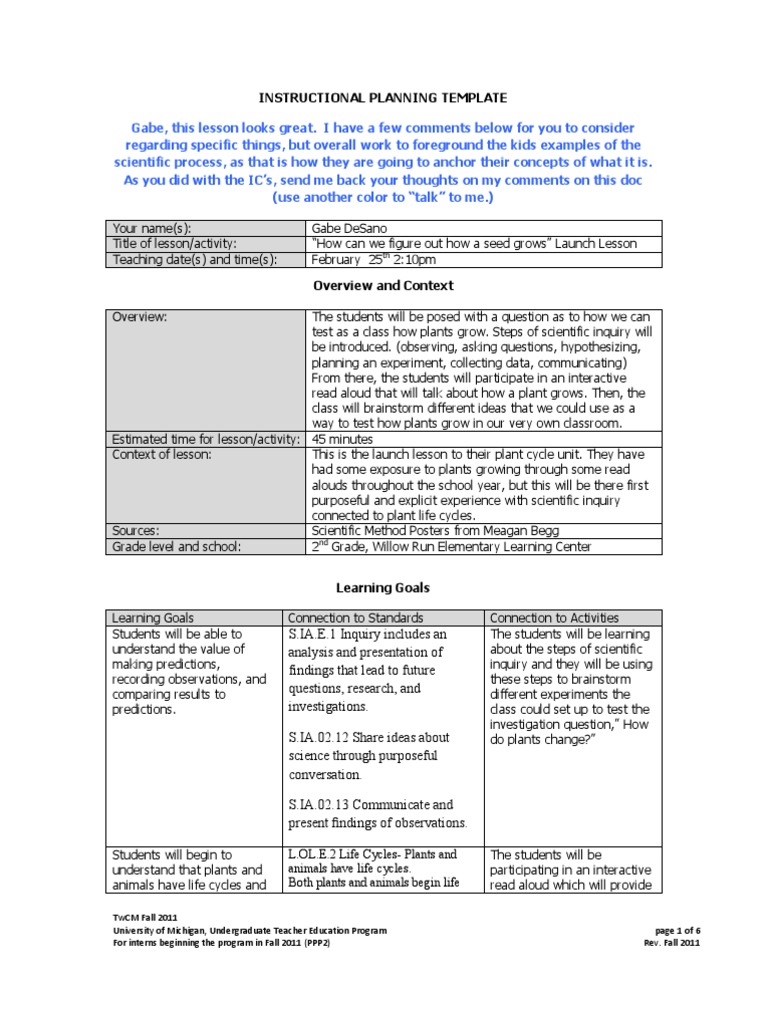 Scientific Inquiry Lesson For Second Grade | PDF | Scientific Method ...