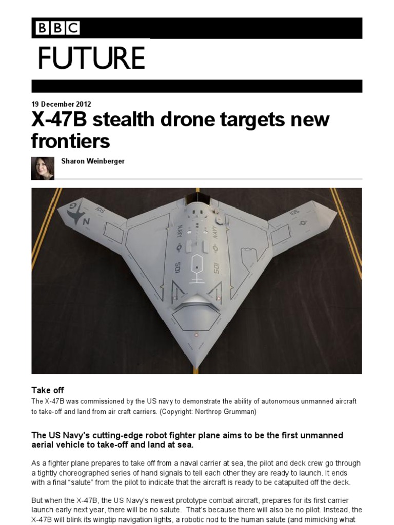 BBC - Future X-47B Stealth Drone Targets New Frontiers | PDF | Unmanned ...