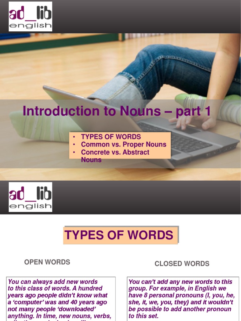 Introductions To Nouns | PDF