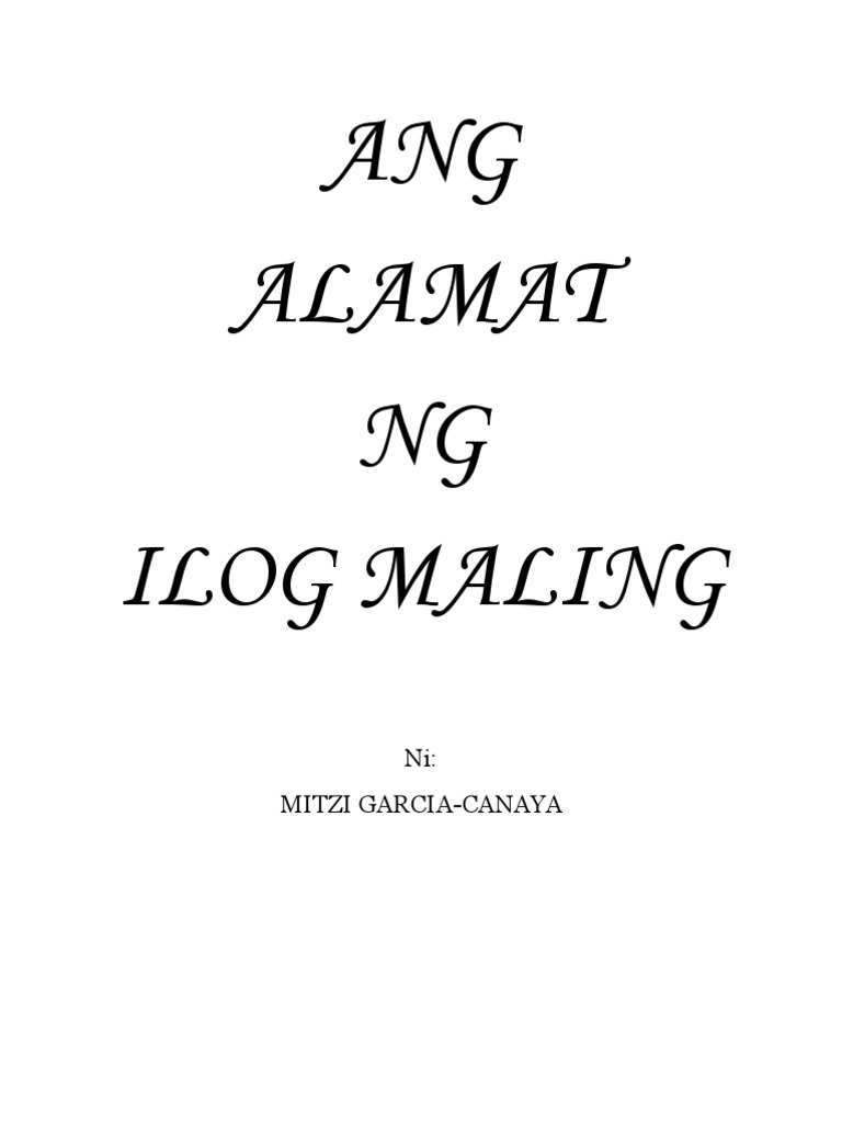 Ang Alamat NG Ilog Maling Coloring Book | PDF