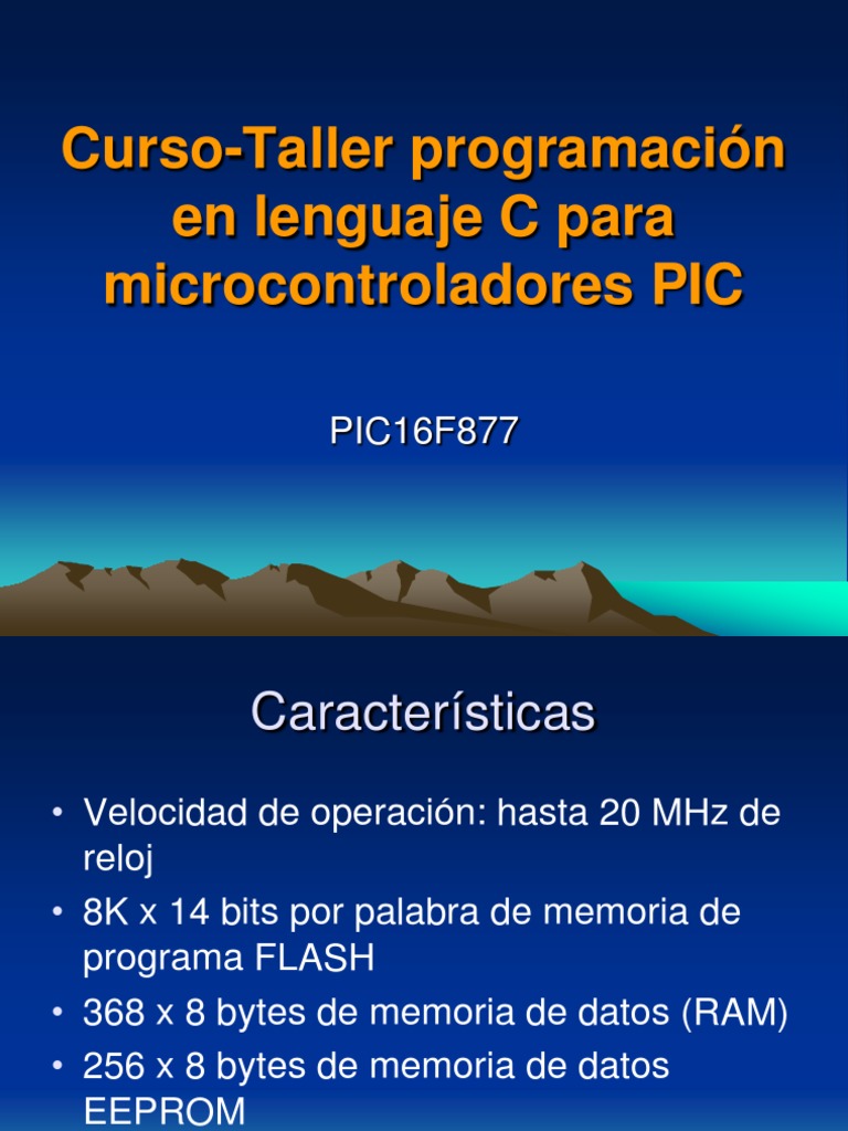 Curso de Lenguaje C para PIC | PDF | Poco | Programa de computadora