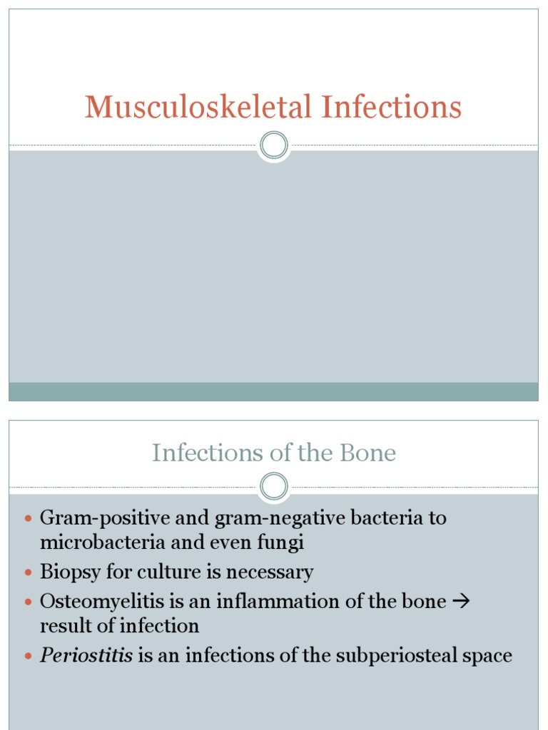 Musculoskeletal Infections.pptx | Bone | Joint