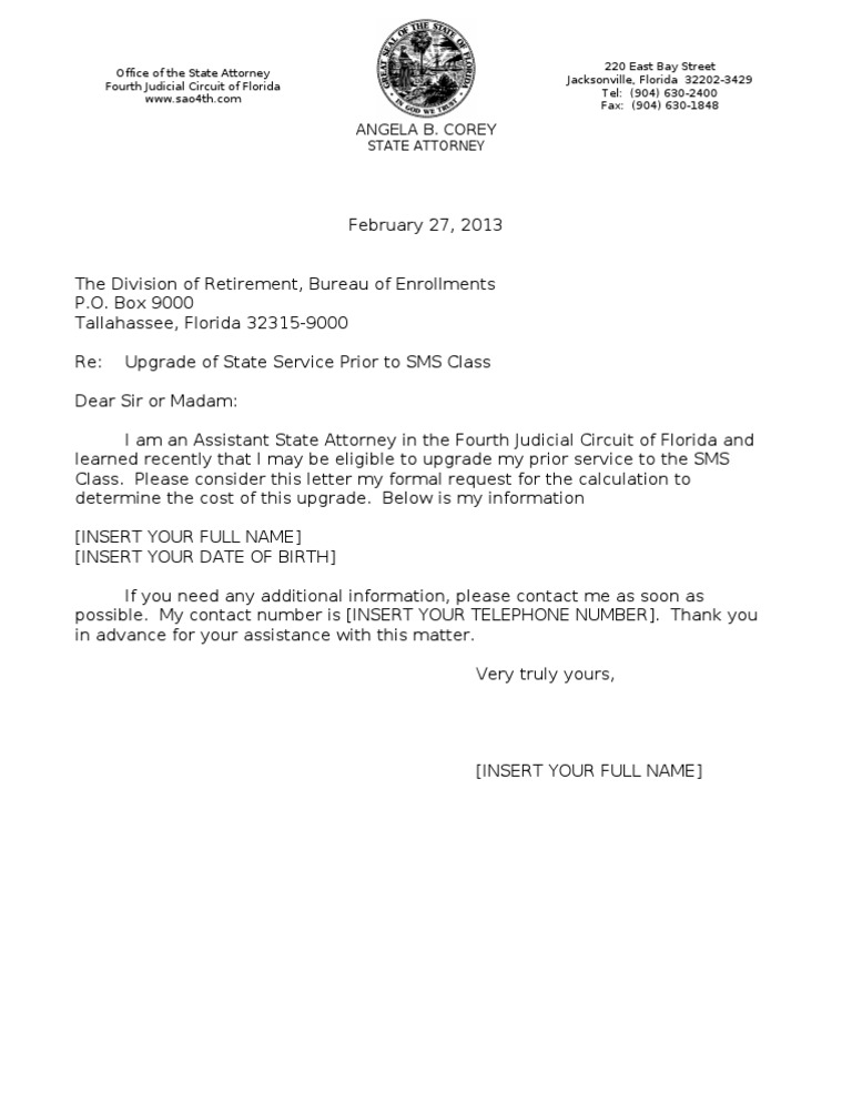 Sample Letter For Buyback Information | PDF