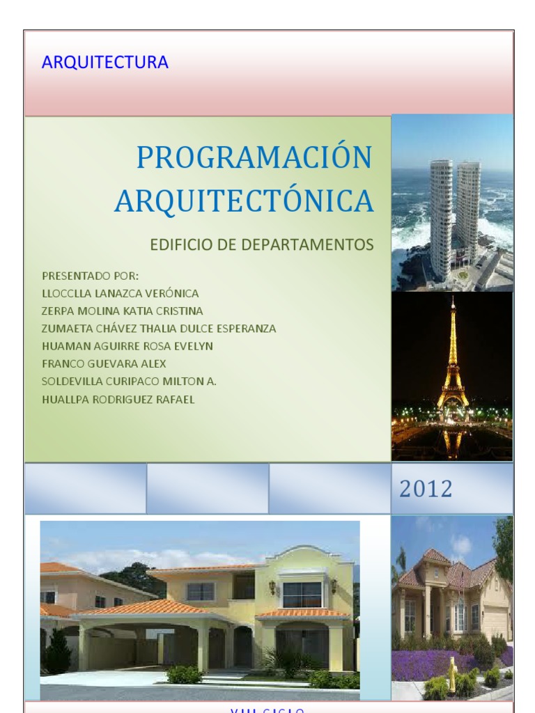 Programación Arquitectónica | PDF | Diseño | Science