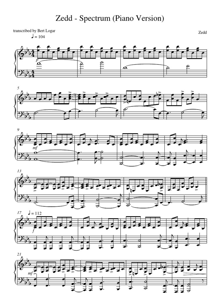Zedd - Spectrum | PDF | Entertainment (General)