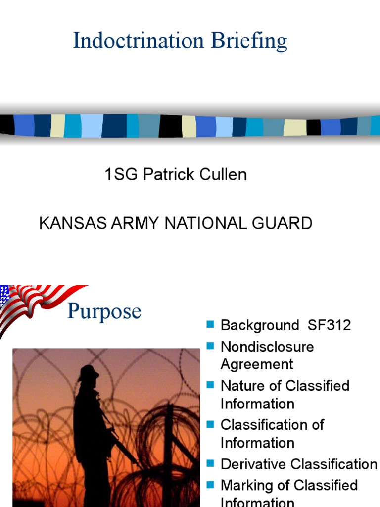 sf_312_nondisclosure_briefing | Classified Information | Classified ...