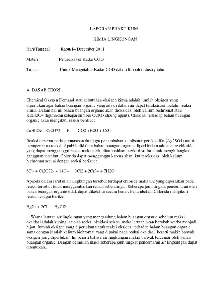 LAPORAN PRAKTIKUM Cod | PDF