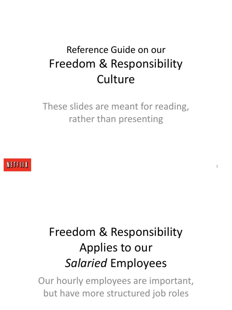 Netflix's Famous Culture Guide | PDF | Strategic Management | Employment
