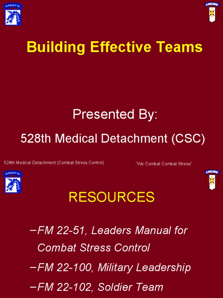 Building Effective Teams: Presented by | PDF | Team Building | Leadership