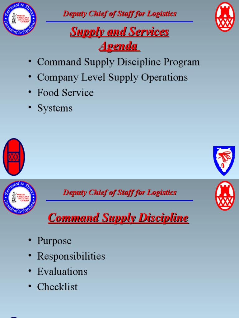 Logistics Command Supply Discipline Guide | PDF | Logistics | Business ...