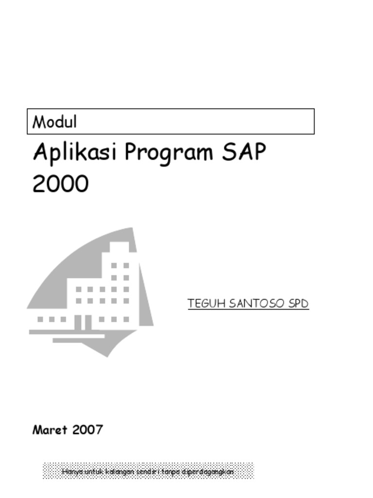 Modul Sap 2000 Ver 7 - Pi | PDF