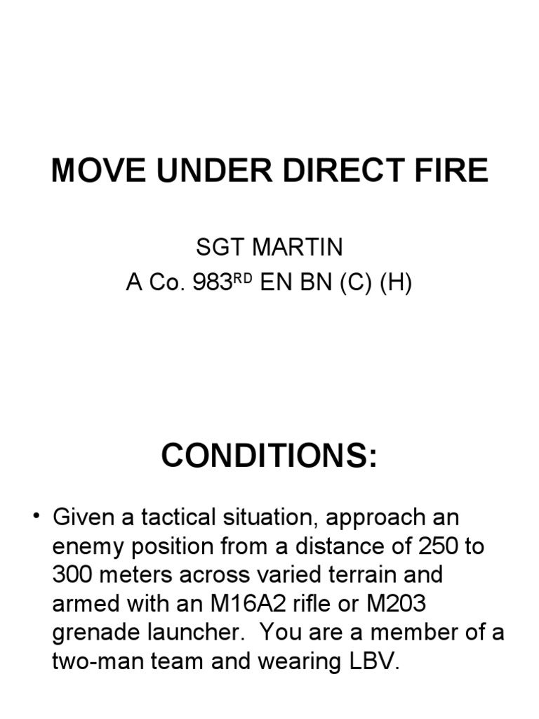 Move Under Direct Fire | PDF | Elbow | Military