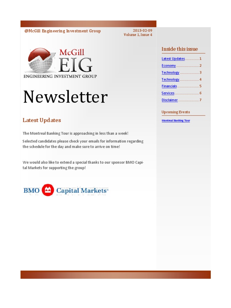 Newsletter: Latest Updates | PDF | Sprint Corporation | Black Berry Limited