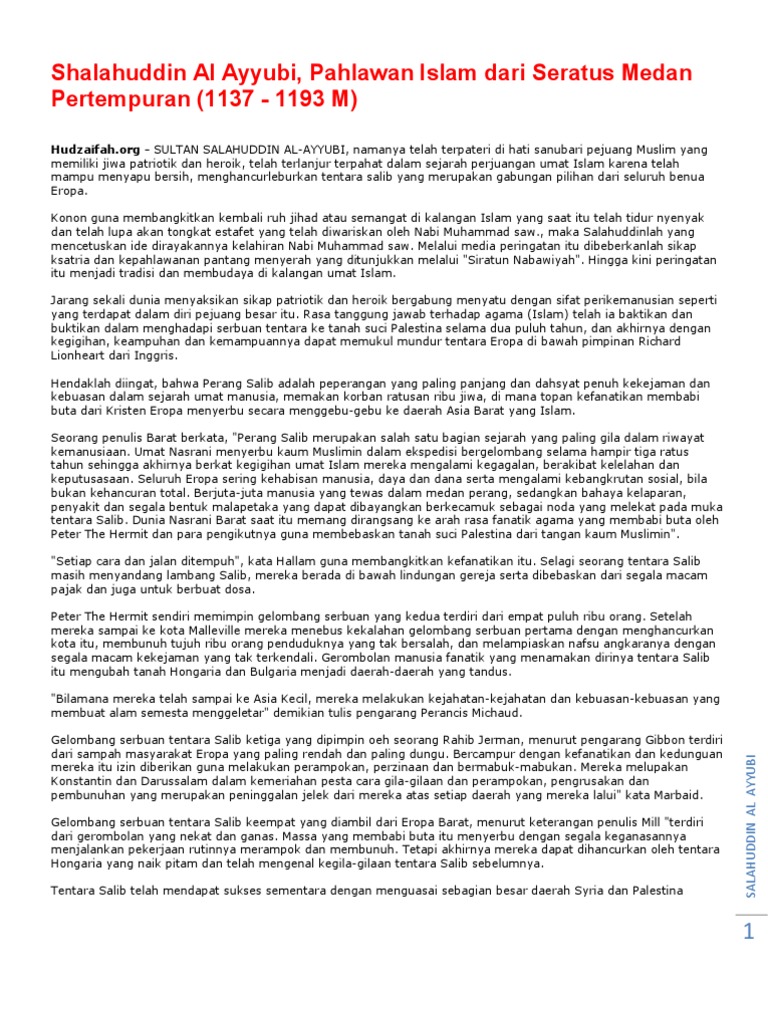 Salahuddin Al Ayyubi | PDF