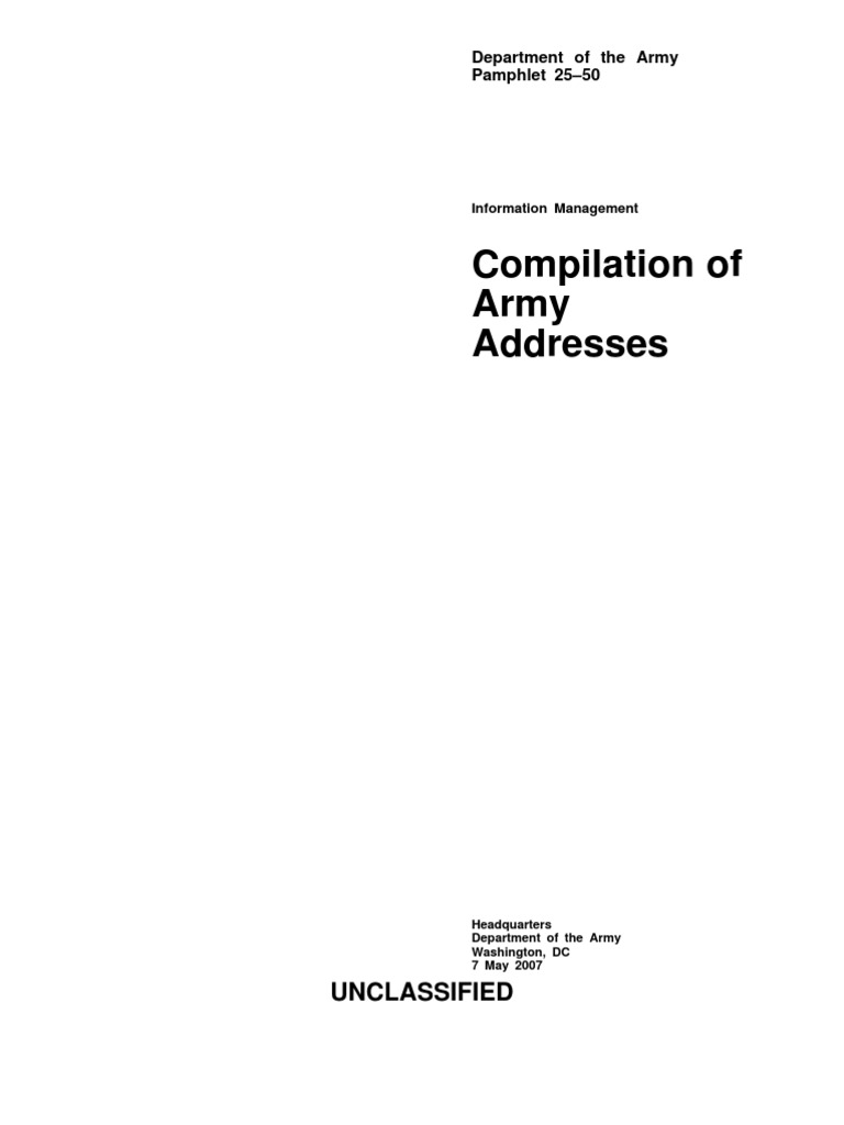 p25 50 | PDF | United States Department Of The Army | Staff (Military)