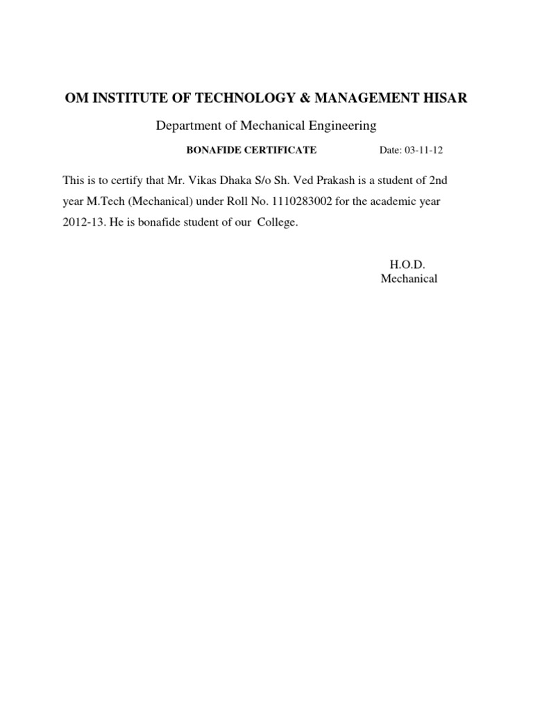 Om Institute of Technology | PDF