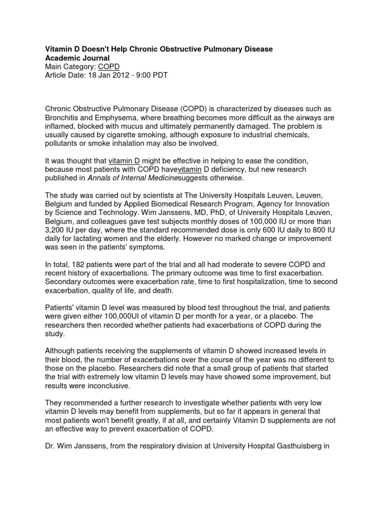 Journal in Medical Ward | PDF | Chronic Obstructive Pulmonary Disease ...