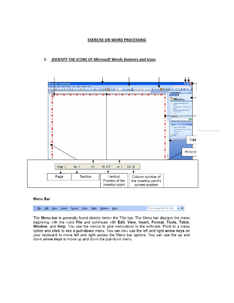 Microsoft Word Icons and Functions Guide | PDF | Computers