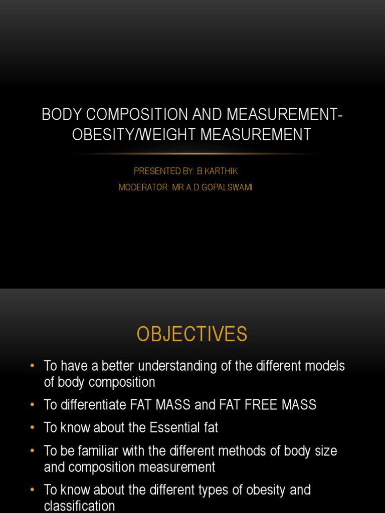 Body Composition | PDF | Body Mass Index | Adipose Tissue